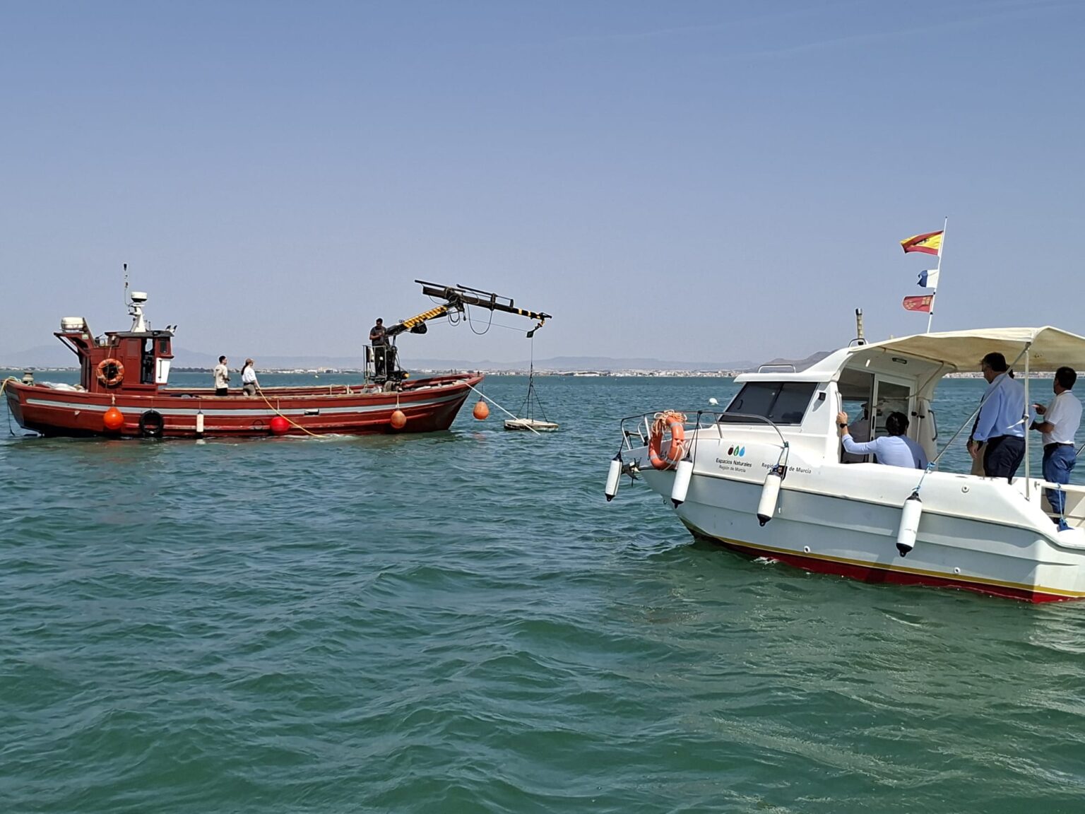 Instalados 61 fondeaderos ecológicos en las islas del Mar Menor para ...
